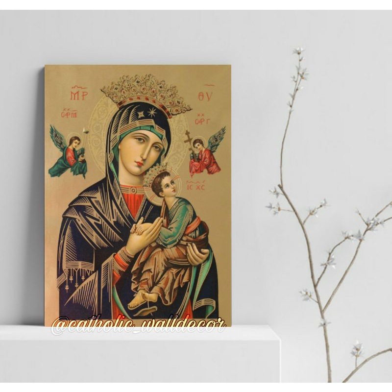 Jual Hiasan dinding Katolik Perpetual Help Bunda Maria penolong abadi ...