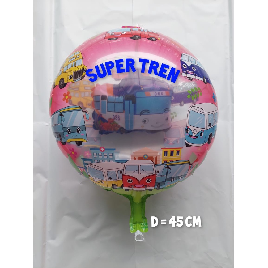 Jual Balon Tayo Balon Bulat isi karakter Tayo diameter 45cm | Shopee ...