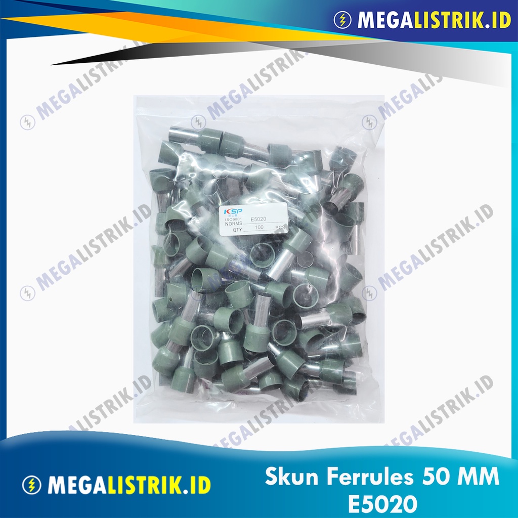 Jual KSP SKUN FERRULES 50 MM / SKUN KABEL FERULES 50MM / INSULATED END ...