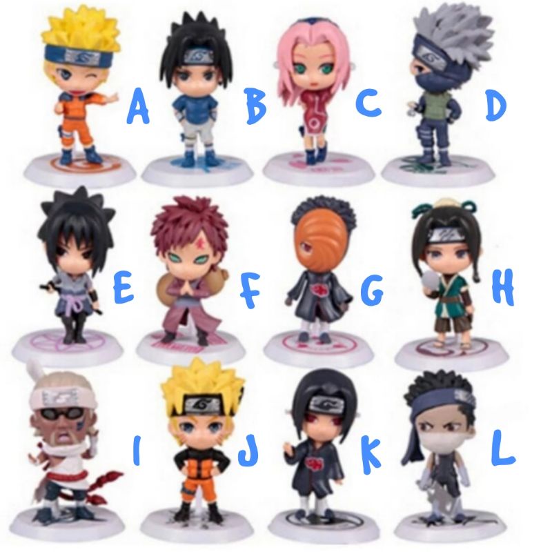 Jual Action Figure Mini Naruto Shippuden Sasuke Sakura Kakashi Mini ...