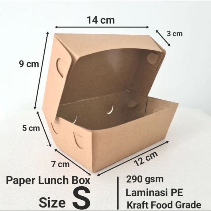 Jual Paper Lunch Box Size S 290gsm | Shopee Indonesia