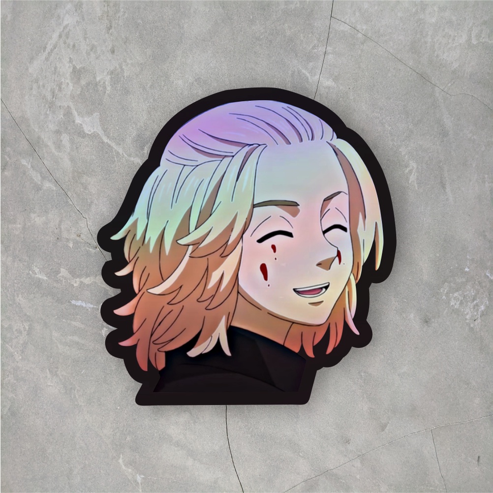 Jual Sticker Anime Hologram Crowz Zero Mickey Sticker ukuran 7,5 cm ...