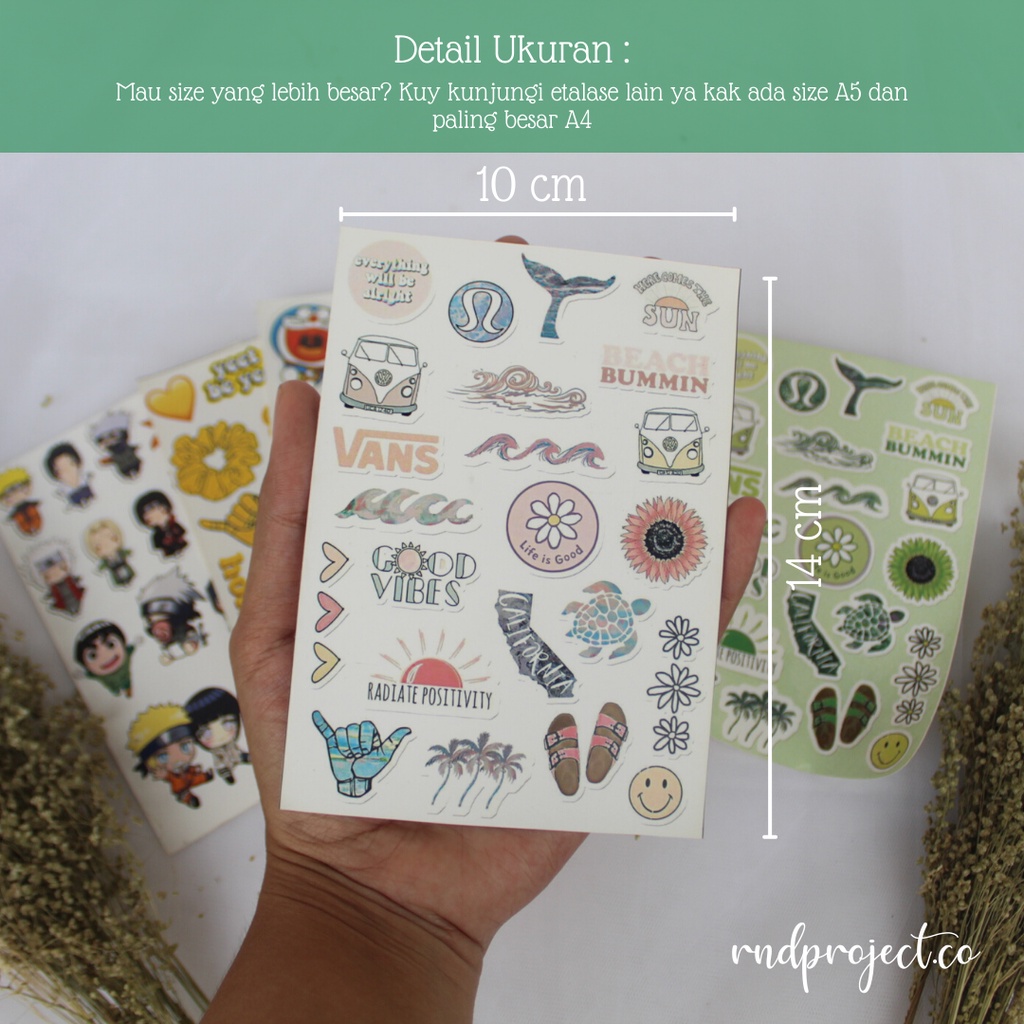 Jual CUSTOM STICKER Aesthetic Vintage Jurnal Scrapbook Notebook Label ...