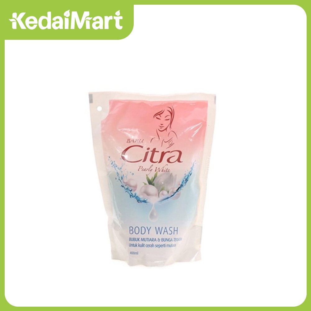 Jual Citra Body wash Pearly White Mutiara Cina Pouch 220 ml | Shopee ...