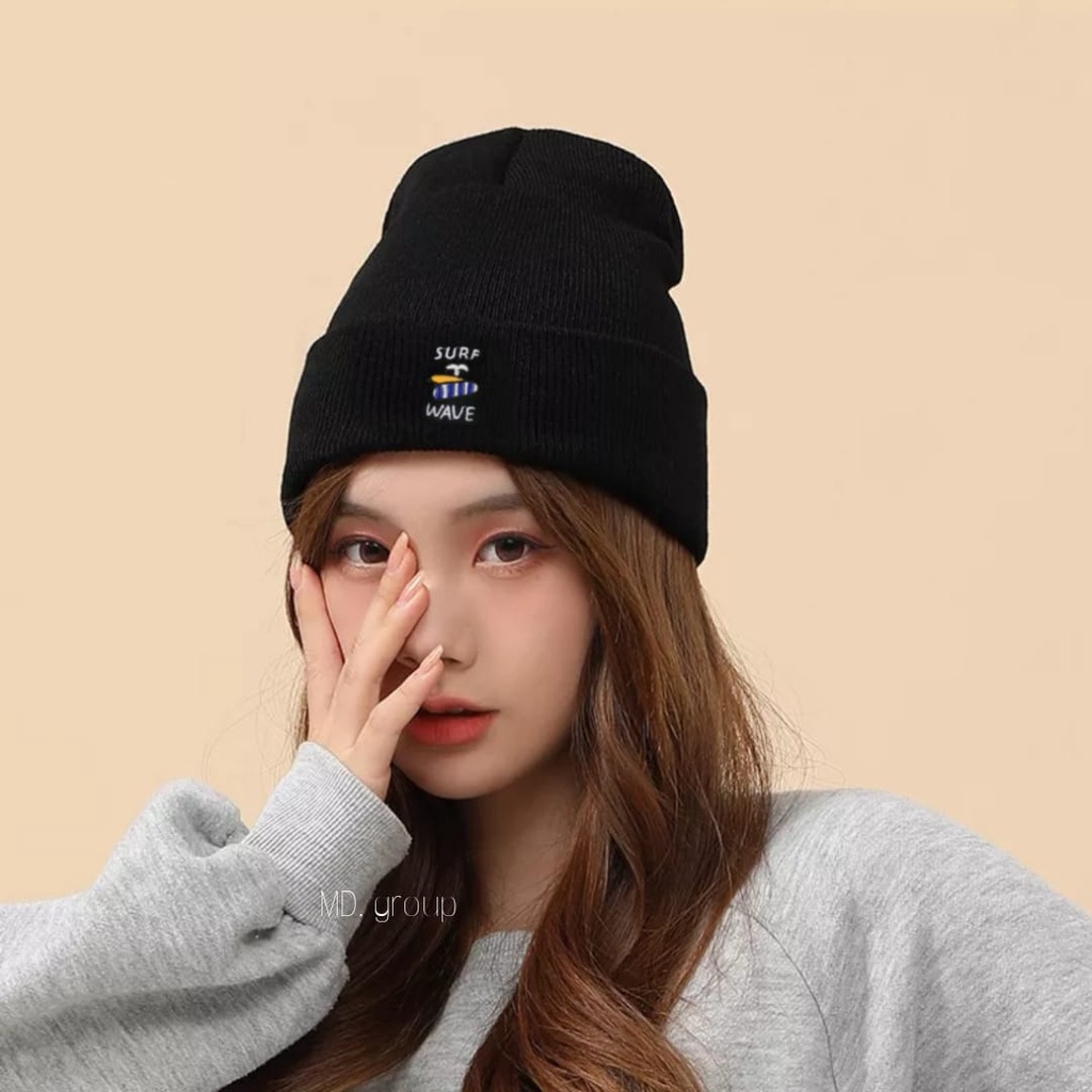 Jual KUPLUK RAJUT BEANIE HAT LOGO SURF WAVE PRIA WANITA GOOD QUALITY ...