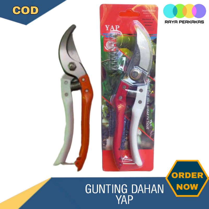 Jual Gunting Dahan Ranting Bunga Tanaman YAP 8 inch | Shopee Indonesia