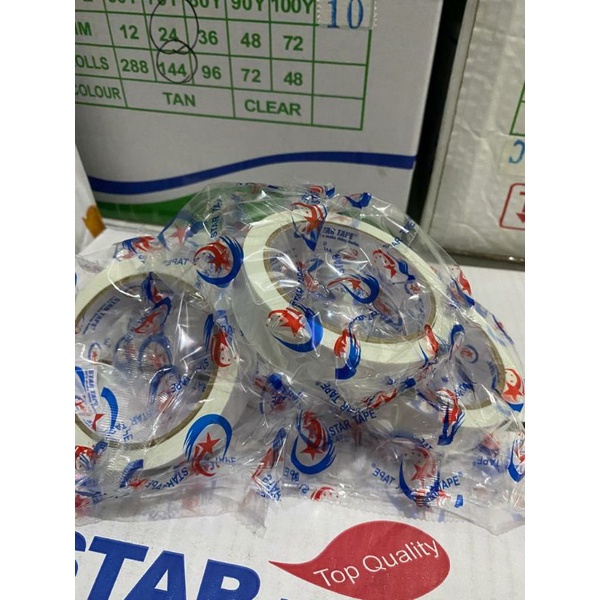 Jual Double tape isolasi dobel tip ukuran 24mm x 10 yard Star Tape ...