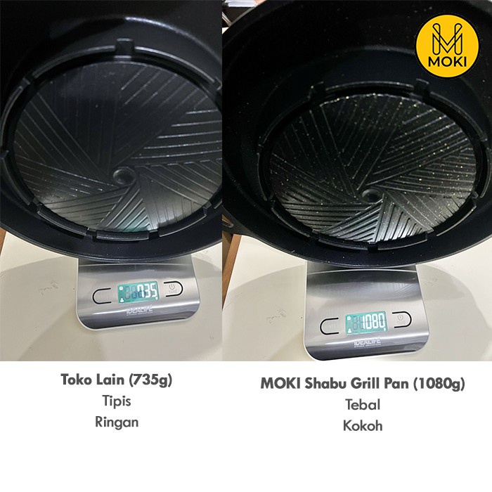 Jual Moki Shabu Grill Bbq/ Bulgogi Pan / Panci Pemanggang Marble Coating #Original | Shopee ...