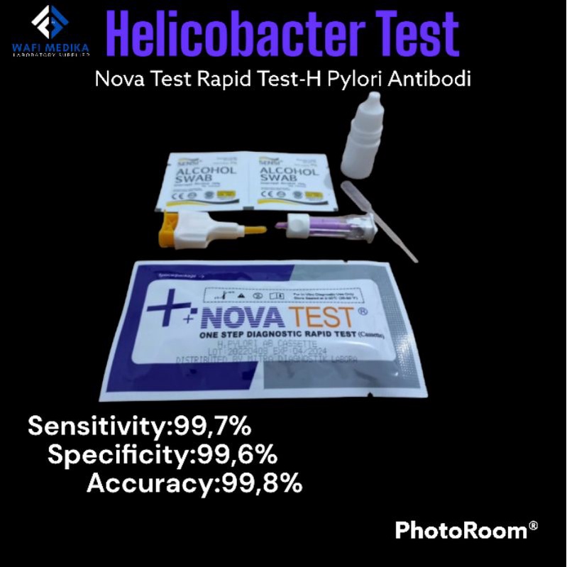 Jual Helicobacter Test - H Pylori Akurat satuan lengkap siap pakai ...