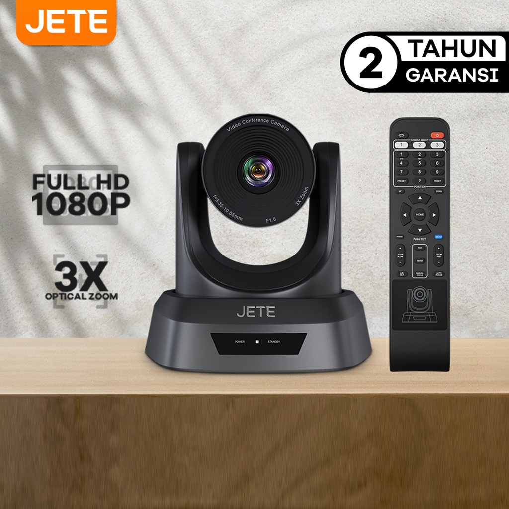 Jual JETE PTZ Camera Video Conference 1080p Full HD 3x Zoom ...