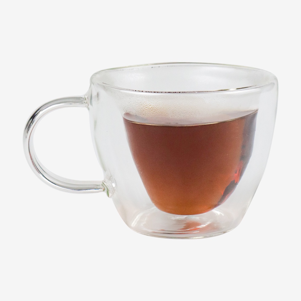 Jual Gelas Cangkir Kopi Anti Panas Double Wall Glass LOVE & Round SERIES Mug Gelas 2 Lapis ...