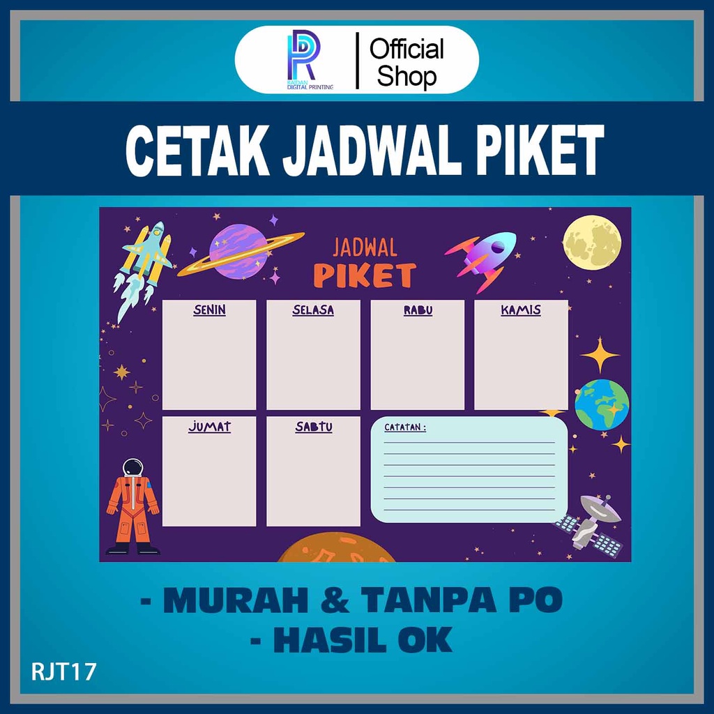 Jual POSTER JADWAL PIKET SEKOLAH AESTETIC MINGGUAN | Shopee Indonesia