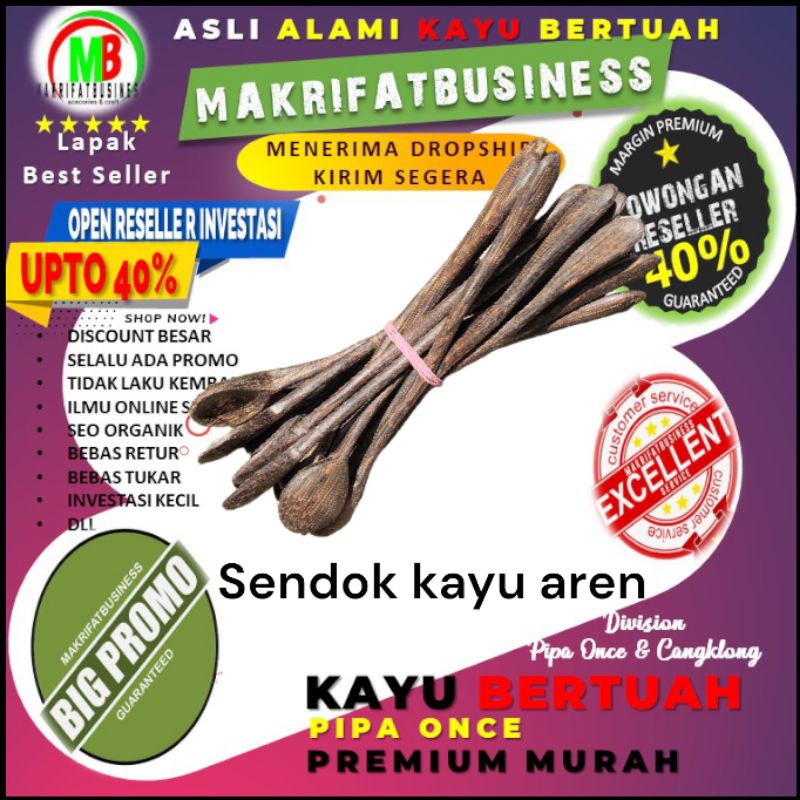 Jual Paket 1 kodi 20 pcs sendok liuk kayu aren 20 cm | Shopee Indonesia