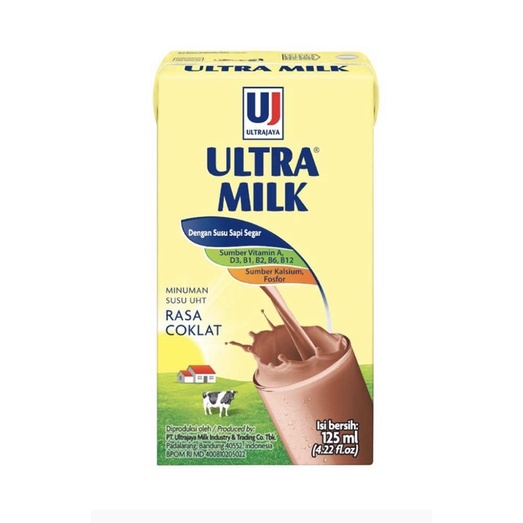 Jual Susu UHT Ultra Milk 125 ml - SATUAN | Shopee Indonesia