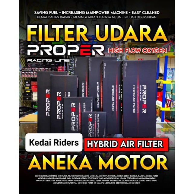 Jual PROPER RACING LINE HYBRID AIR FILTER | Shopee Indonesia