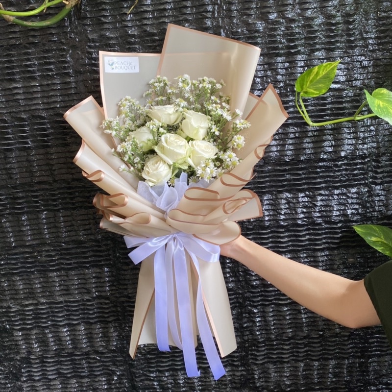 Jual Fresh Flower Bouquet Full Rose | Buket Bunga Full Mawar medan ...