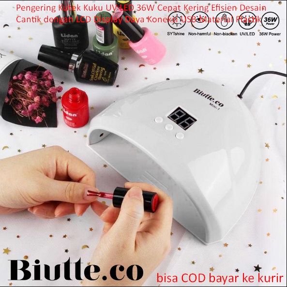 Jual Pengering Kutek Kuku UV LED 36W Cepat Kering Efisien Desain Cantik ...
