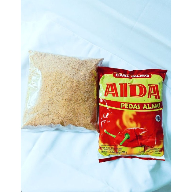 Jual Bubuk cabe Aida + asin gurih 1,5kg siap pakai | Shopee Indonesia