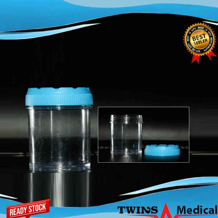 Jual Pot Urine 60cc Non Sterile Tutup Biru | Pot Slime 60ml 60 cc ...