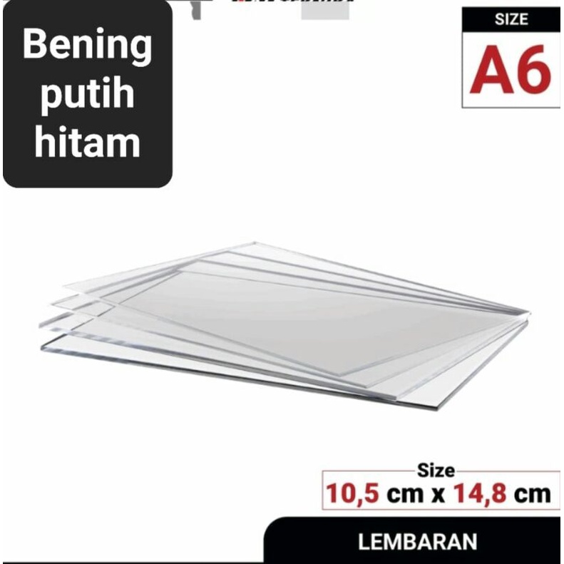 Jual Akrilik lembaran A6(10,5x14,8) | Shopee Indonesia