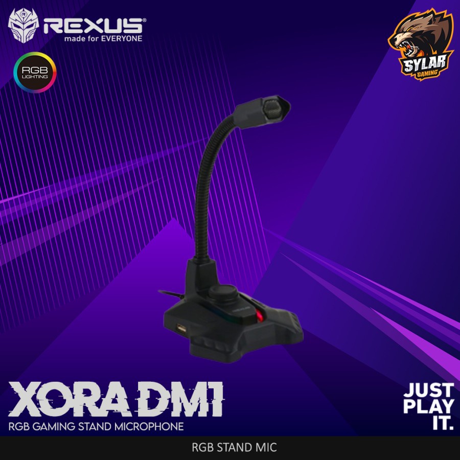 Jual Rexus Xora DM1 RGB Gaming Microphone | Shopee Indonesia