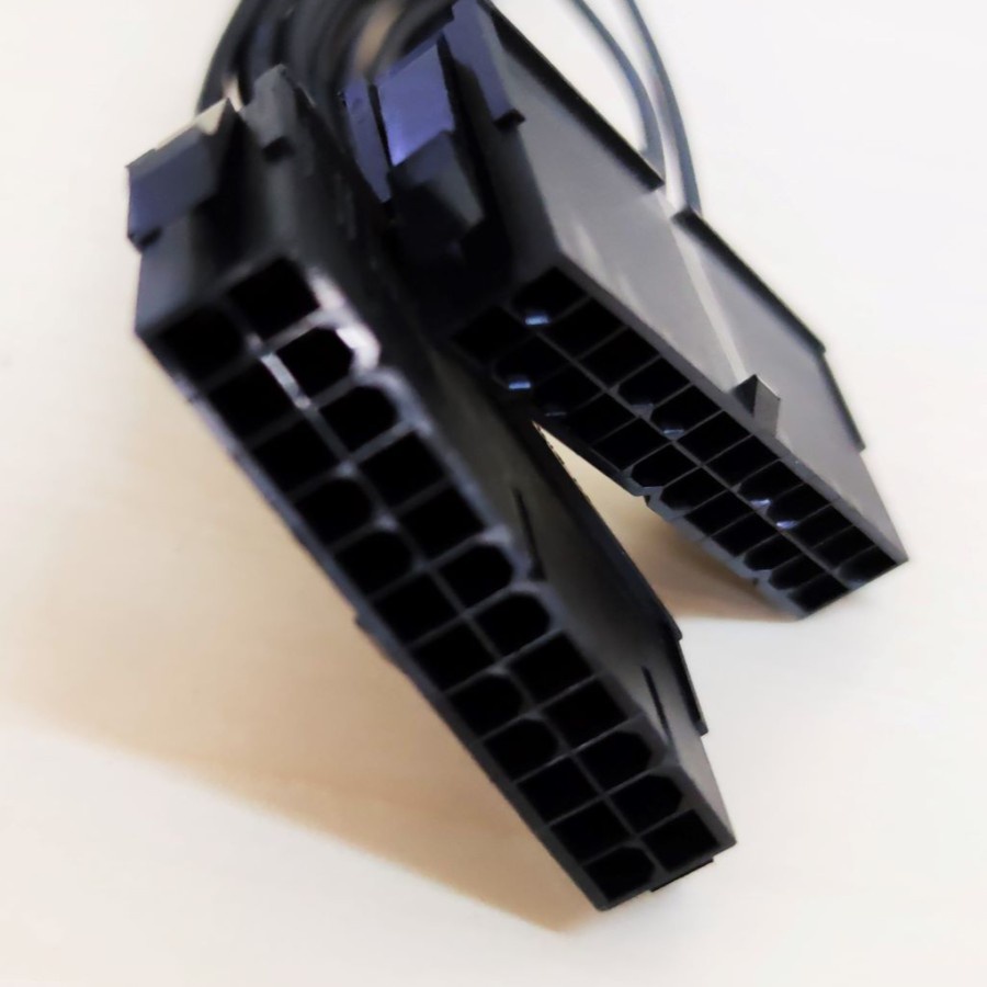 Jual KABEL DUAL PSU ATX 24 PIN SPLITTER MINING 24 PIN CABANG | Shopee ...