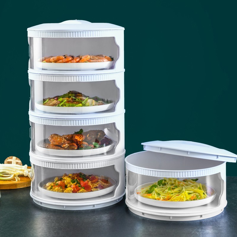 Jual RAK MAKANAN 4 SUSUN - Tudung Saji Susun Food Cover Tahan Panas Box ...