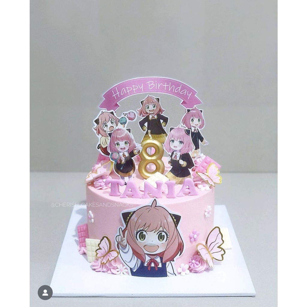 Jual Anya Forger Spy X Family Topper Cake Birthday / Hiasan Kue Ulang ...
