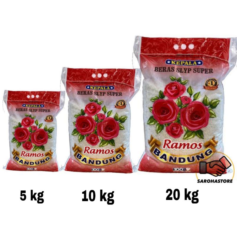 Jual Beras Premium 5 kg / 10 kg / 20 kg Cap Ramos Bandung | Shopee ...