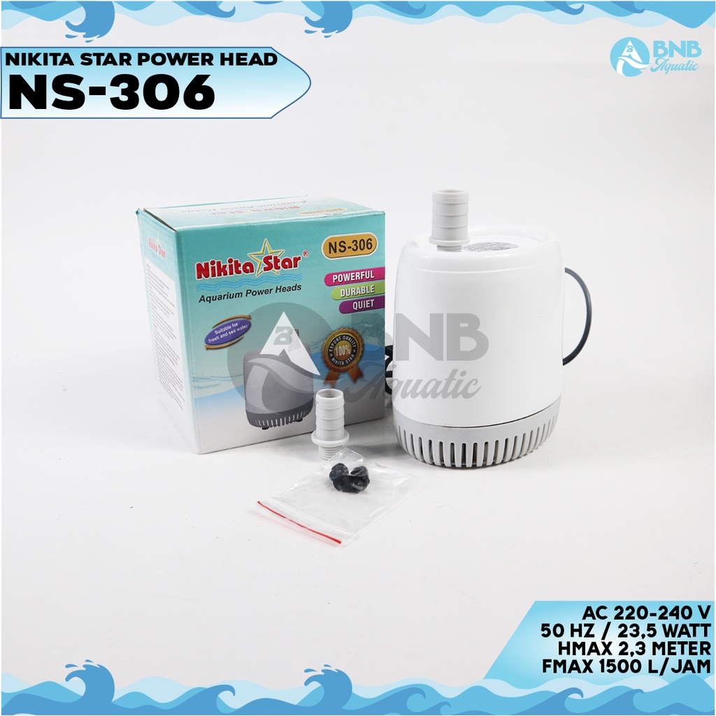 Jual NIKITA STAR POMPA CELUP AQUARIUM NS - 306 WATER PUMP NIKITA STAR | Shopee Indonesia