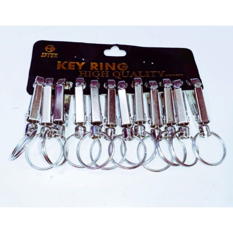 Jual Gantungan kunci stainless ring 1 isi 12 pcs | Shopee Indonesia
