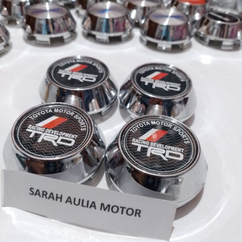 Jual Tutup Velg Dop Roda Racing Variasi TRD Kerucut Chrome Diameter 6 ...