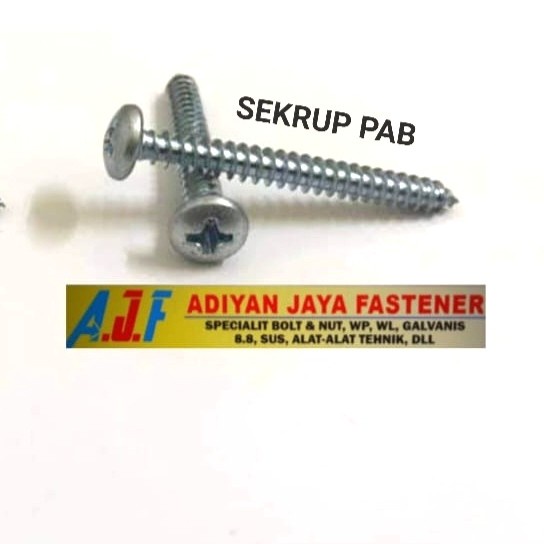 Jual TAPPING SKRUP JP / SEKRUP PAB ( SALF TAPPING SCREW ) 6X1 ( 500pcs ) | Shopee Indonesia
