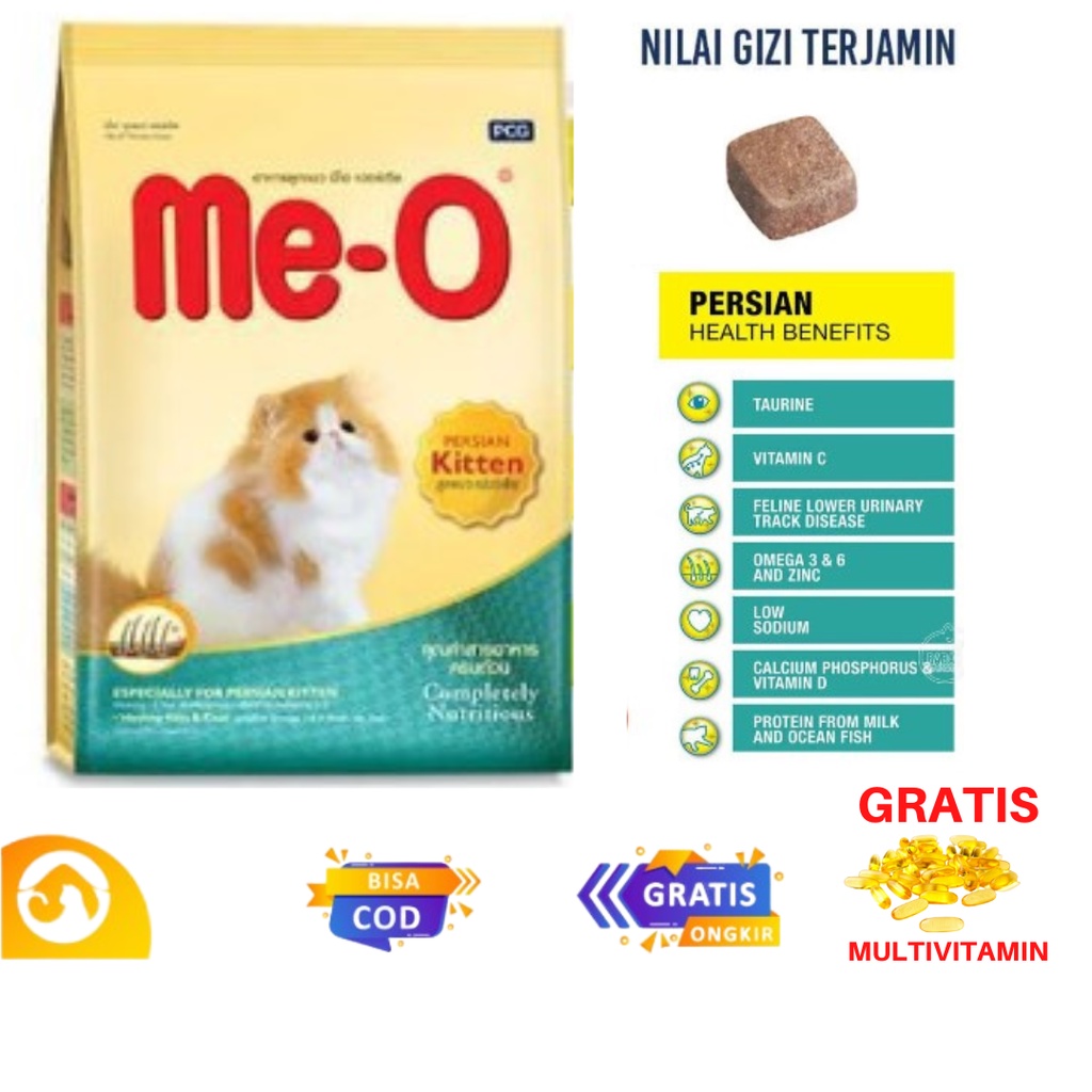 Jual meo kitten persia 6,8 kg makanan kucing cat food free multivitamin ...