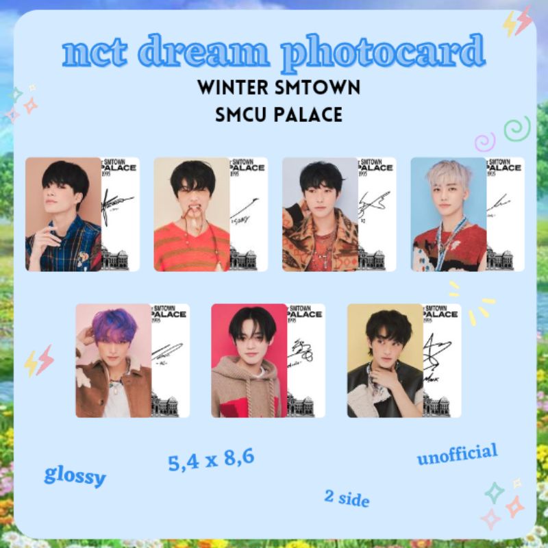 Jual PHOTOCARD NCT DREAM 2022 WINTER SMTOWN SMCU PALACE UNOFFICIAL | Shopee Indonesia