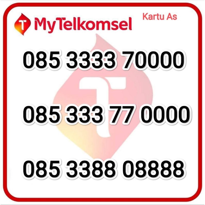 Jual Kartu Perdana Nomor Cantik Kartu As Prepaid Sim Card Telkomsel ...