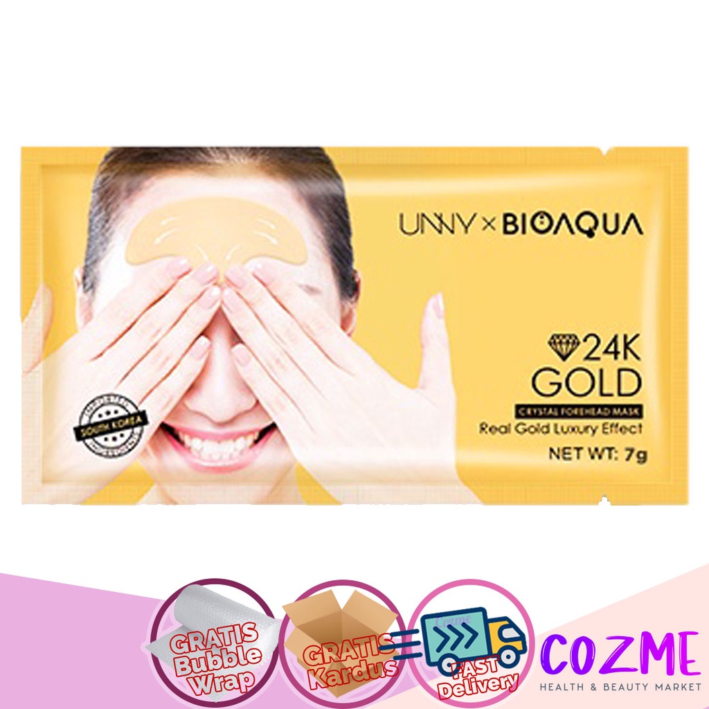 Jual BIOAQUA 24K GOLD Collagen Crystal Forehead Mask | Shopee Indonesia