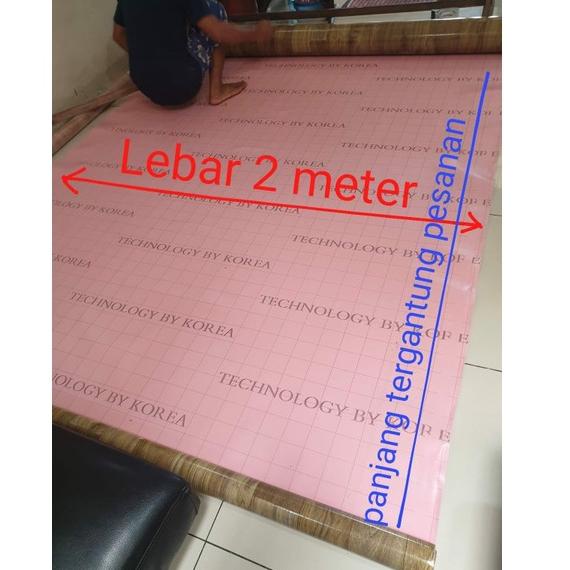 Jual karpet lantai meteran spon 200cm tebal 1.2mm (Lebar 2M x panjang 50cm). Panjang yg dihitung ...