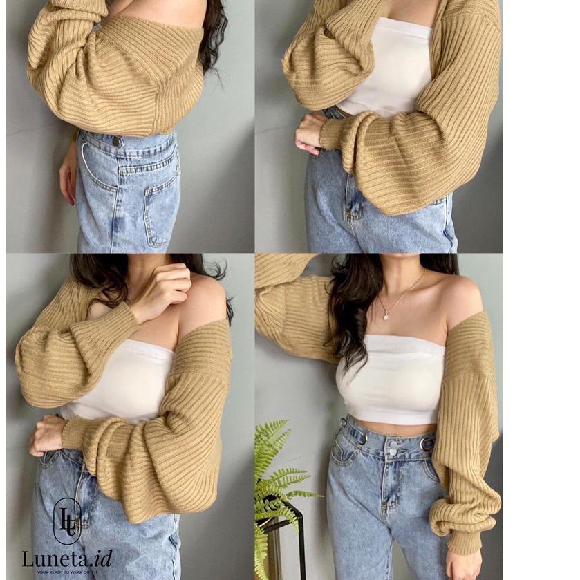 Jual Terkini!! Liam Oversize Crop Cardigan / Balero / Outer Knit Premium / Crop Cardi | Shopee ...