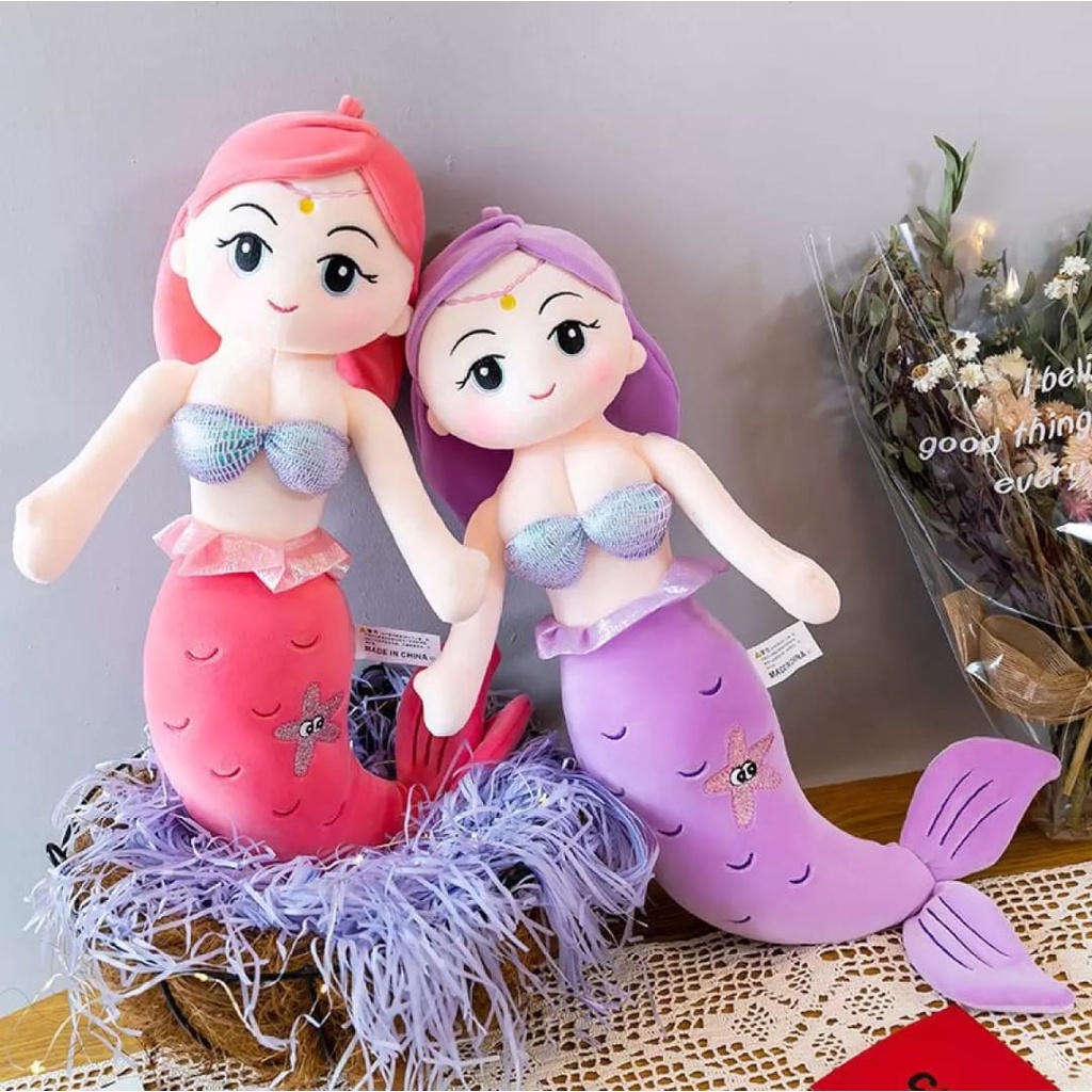 Jual Boneka Putri Duyung Mermaid Cute Bahan Soft Berkualitas | Shopee ...