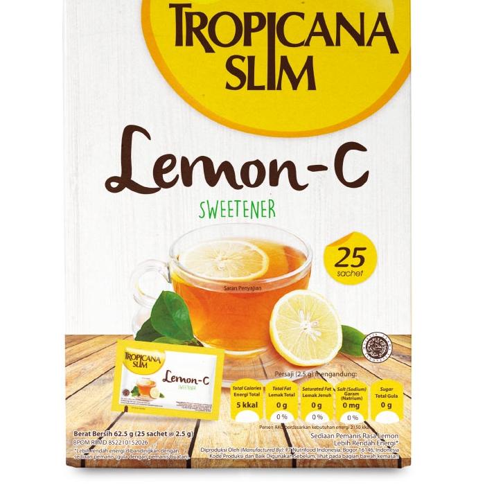 Jual [PRODUK RB9YA] Tropicana Slim Sweetener Lemon-C 25 Sachet ...