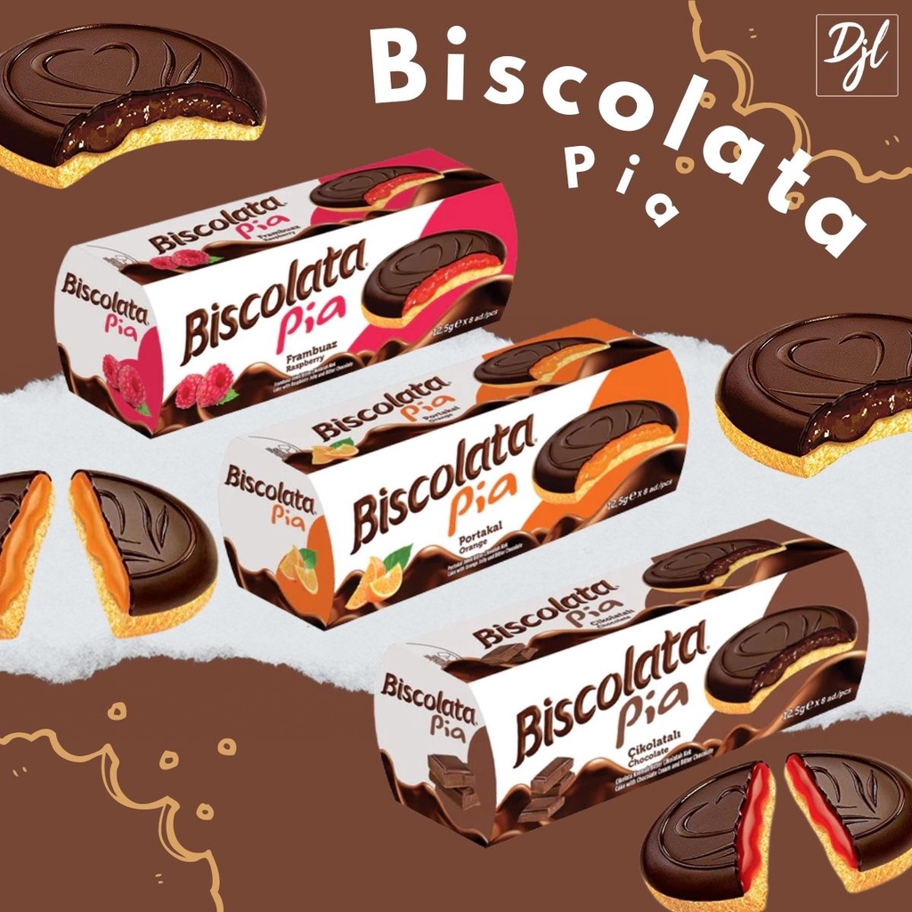 Jual Biscolata Pia Cake with Jelly and Cream 100g Kue dengan Jeli dan ...