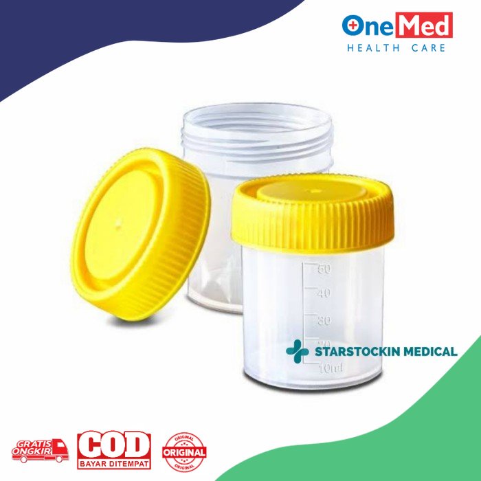 Jual Pot Urine Container Non Steril Onemed 60 ml | Shopee Indonesia
