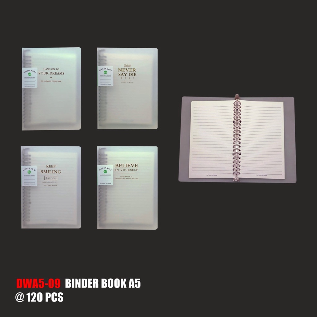 Jual BINDER FILE A5 TRANSPARAN/BINDER NOTE A5 TRANSPARANT | Shopee ...