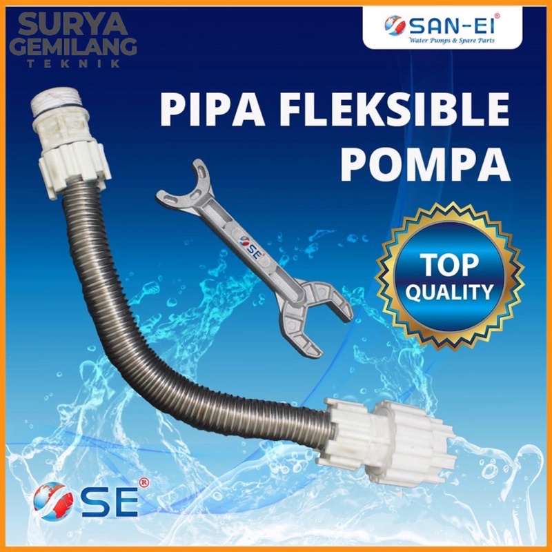 Jual Pipa Pompa Booster Pendorong Sanei Pipa Flexible San ei Italy | Shopee Indonesia