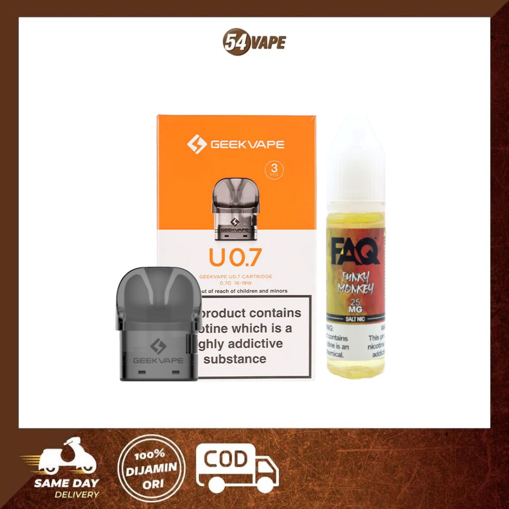 Jual Geek Vape Sonder U Cartridge Perpack + Liquid Saltnic 15ml ...