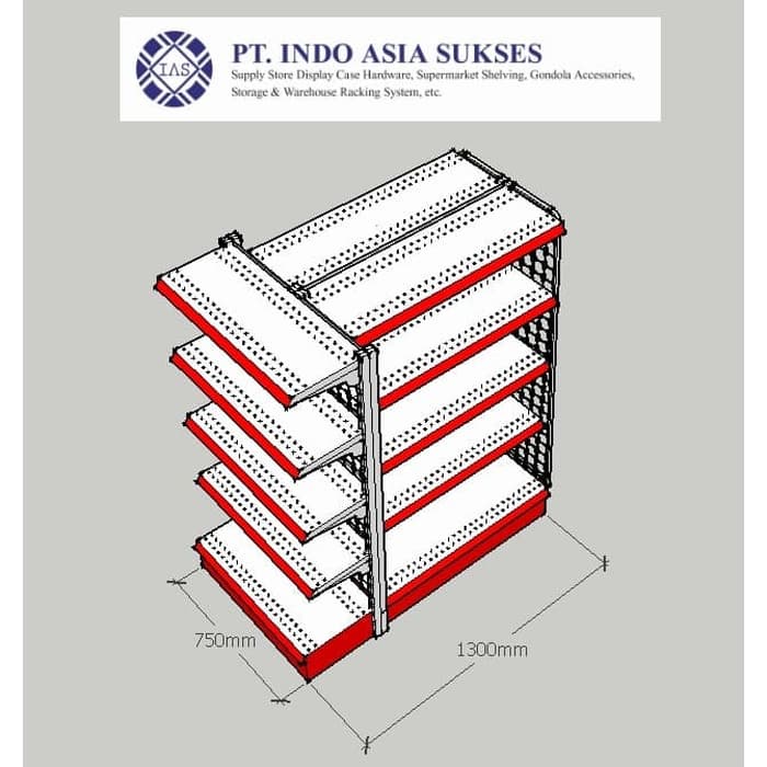 Jual Rak Gondola / Rak Minimarket Island 1 Unit End 1 Unit Start T ...
