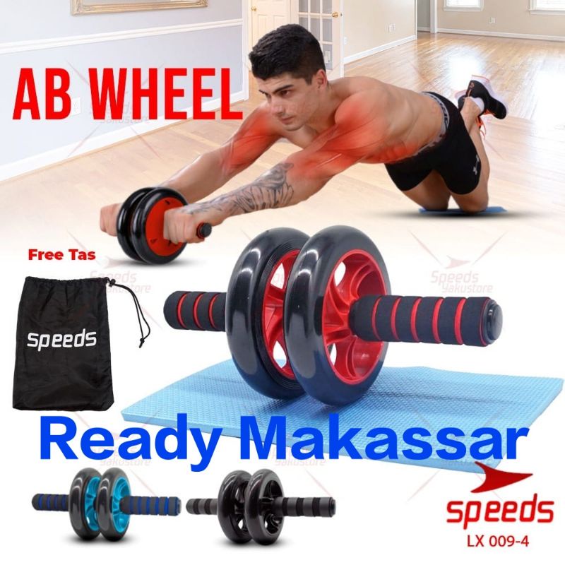 Jual Alat Olahraga / Wheels Fitness / Double Wheel Roller Abdominal ...