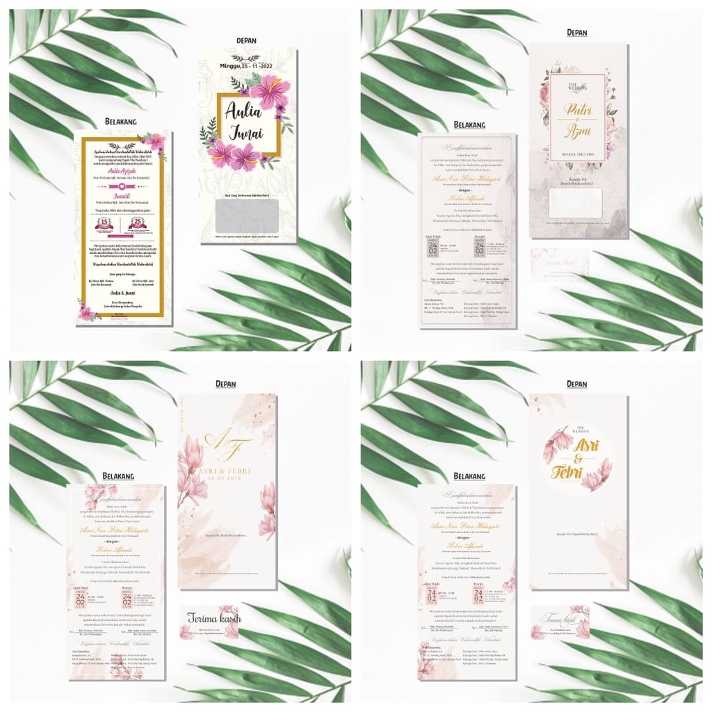 Jual Undangan pernikahan / Undangan Nikah / Undangan Perkawinan ...