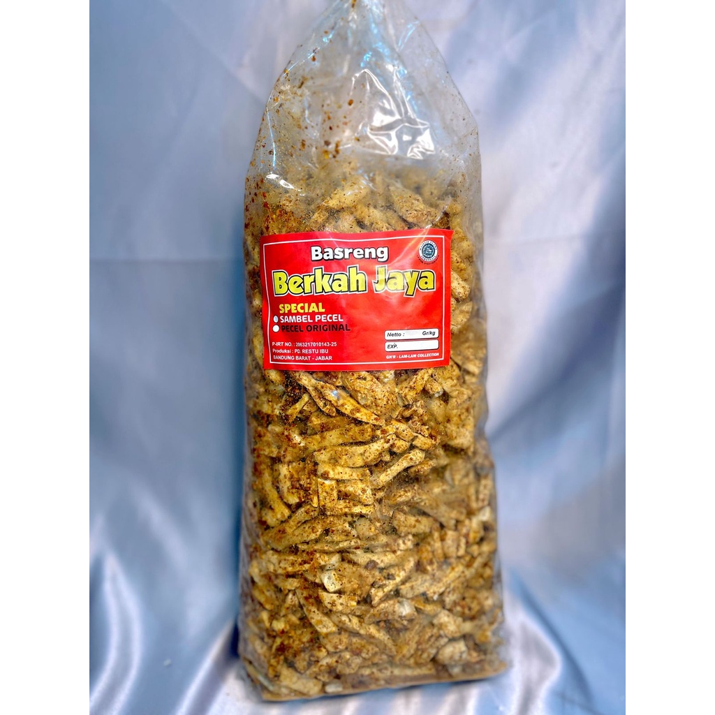 Jual Basreng Stik Bumbu Pecel 2 kg (1 bal) | Shopee Indonesia